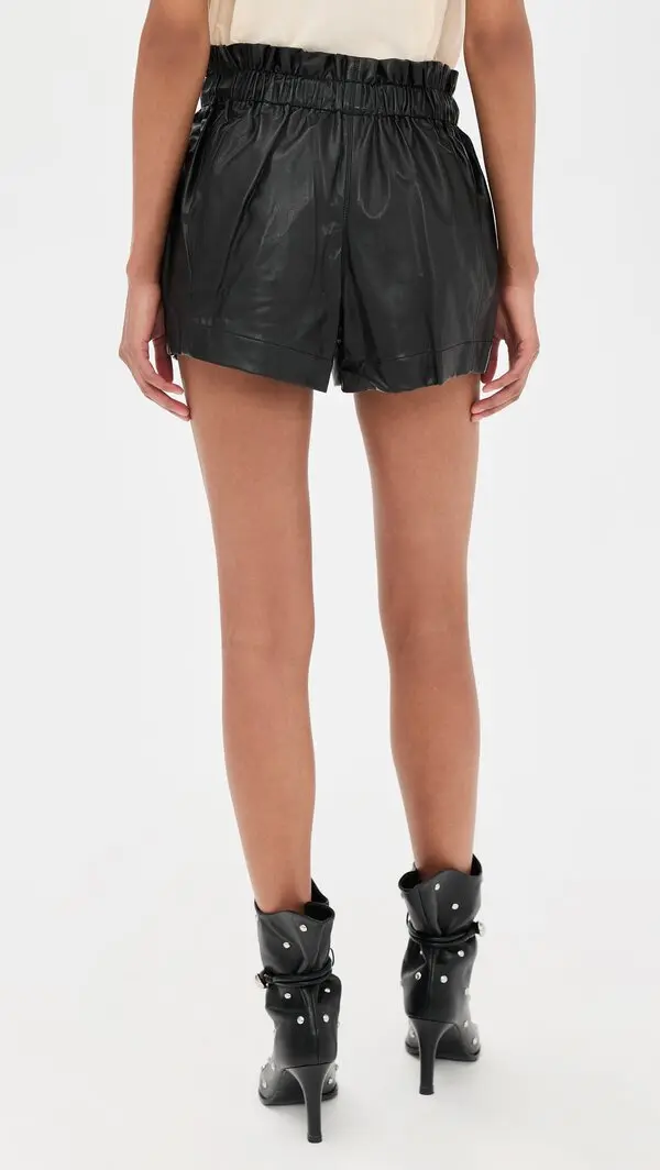 Isabel Marant Naline Faux Leather Shorts
