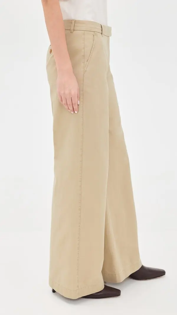ATM Anthony Thomas Melillo Cotton Twill Wide-leg Trousers