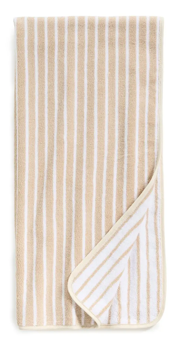 WEEZIE Patterned Signature Bath Towel - Parker Sand