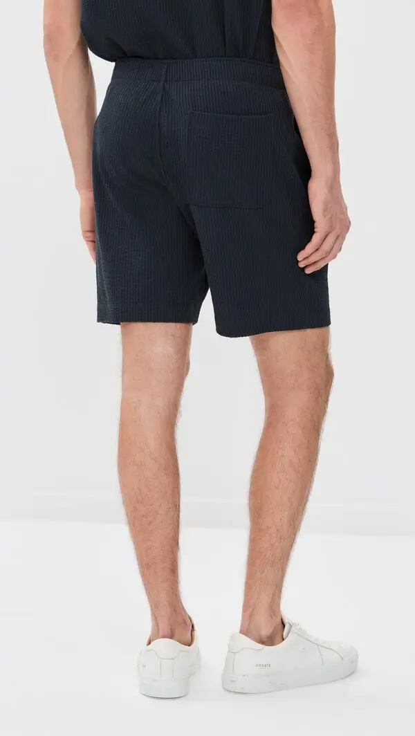 Vince Seersucker Knit Shorts