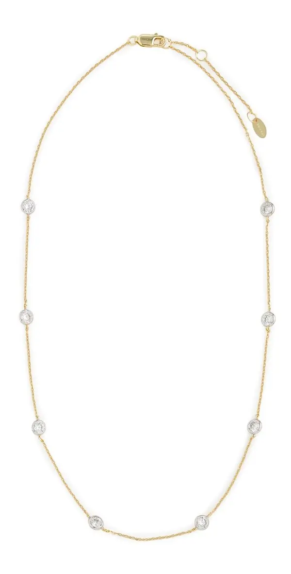 Shashi Emily Two-toned Necklace - Gold/silver