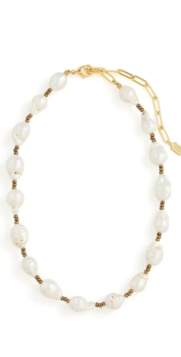 ELIZABETH COLE Perliza Necklace - Pearl