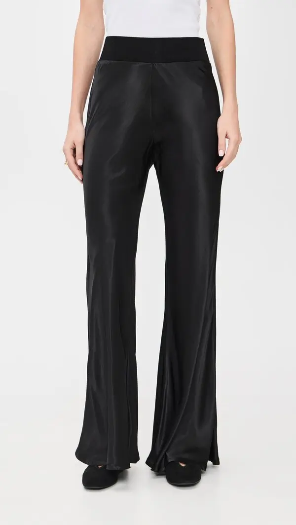Enza Costa Bias Cut Satin Pants