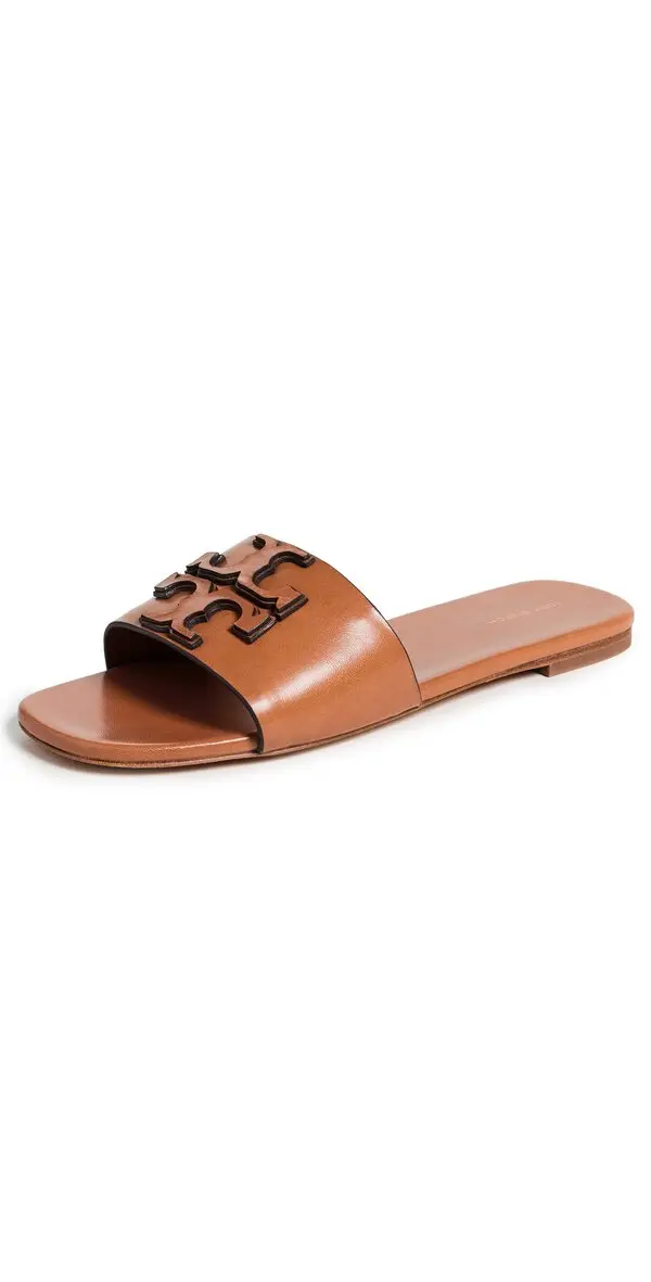Tory Burch Ines Flat Slides - Tan