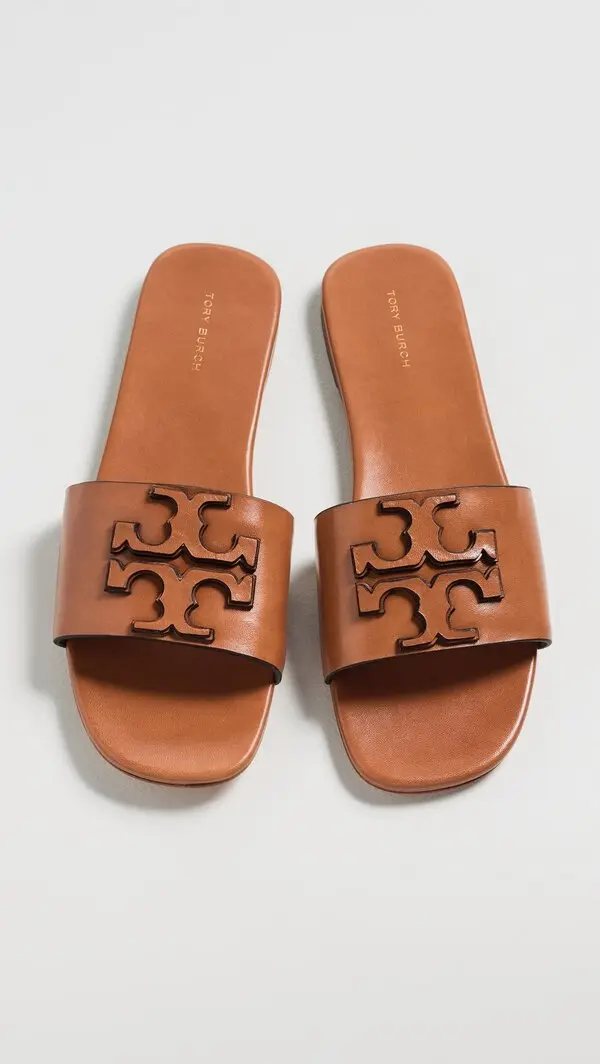 Tory Burch Ines Flat Slides - Tan