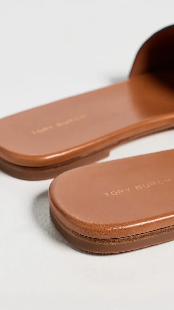 Tory Burch Ines Flat Slides - Tan