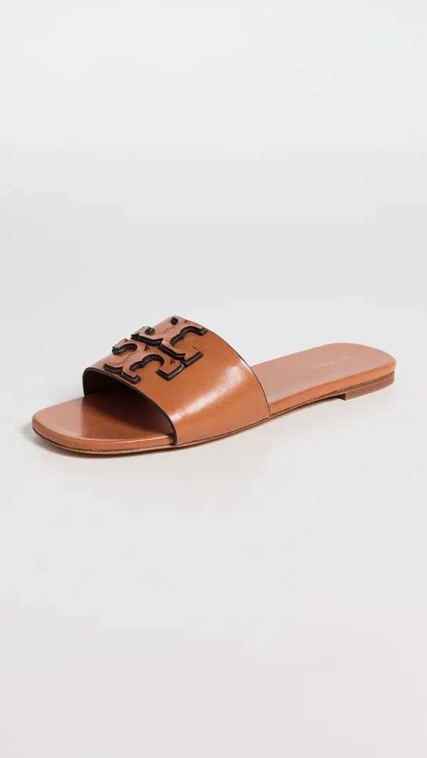 Tory Burch Ines Flat Slides - Tan