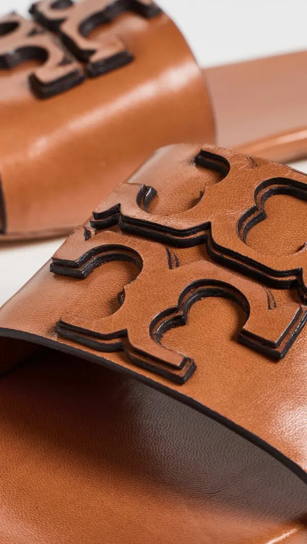 Tory Burch Ines Flat Slides - Tan