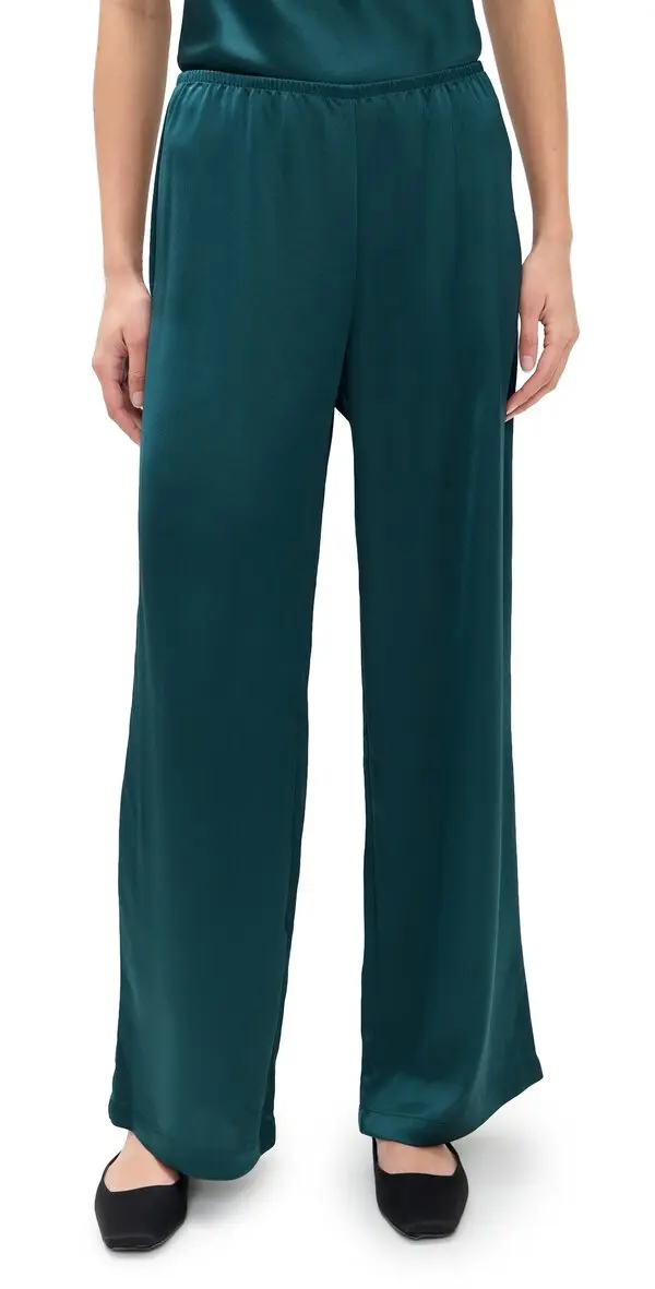 LESET Barb Wide-leg Pants - Pacific