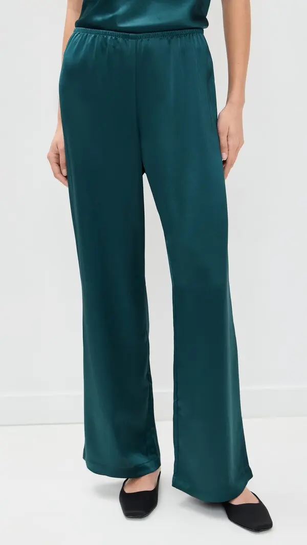 LESET Barb Wide-leg Pants - Pacific