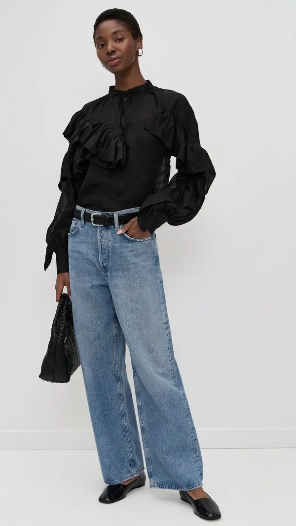 THE LULO PROJECT The Chaos Petal Linen Top