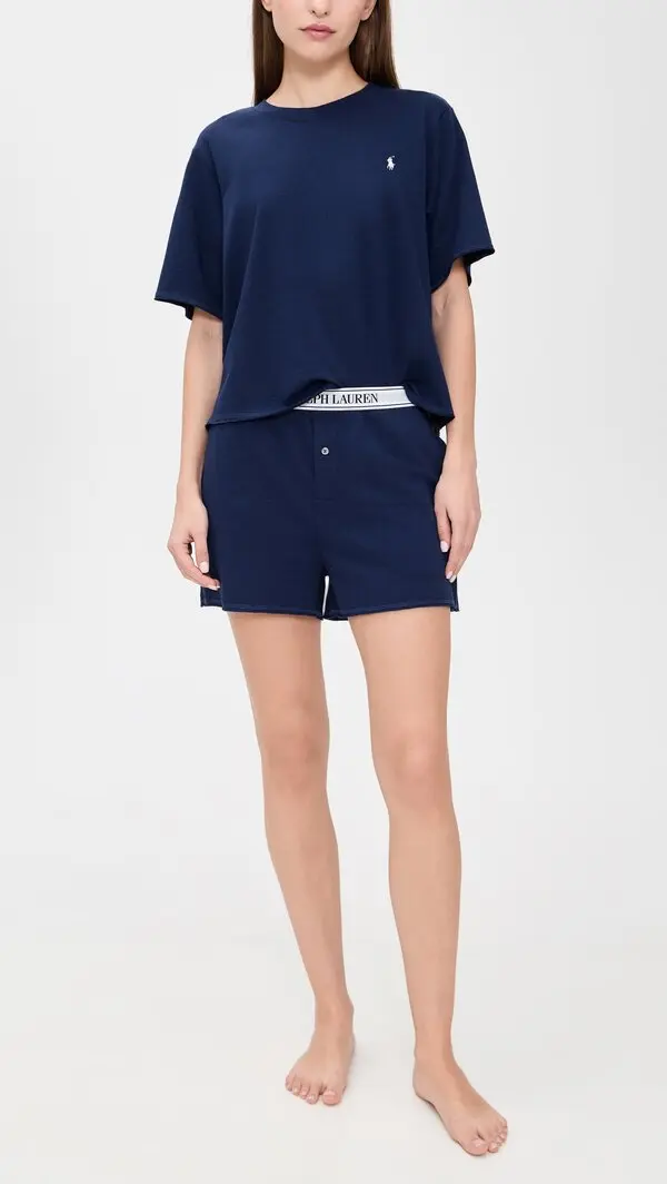 Polo Ralph Lauren Short Sleeve Short Pajama Set