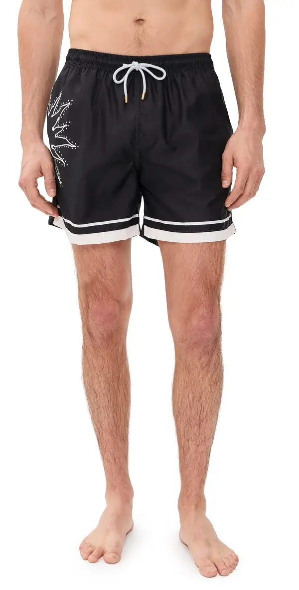 ANCORA 5.5" Virela Swim Trunks - Black