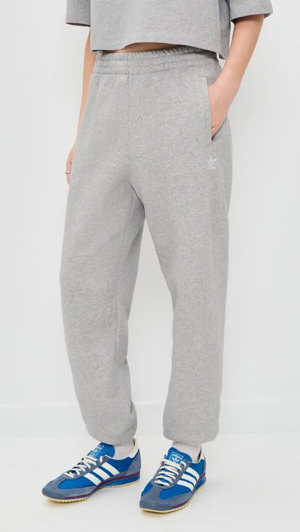 Adidas Essentials Loose Fleece Joggers - Medium Grey Heather