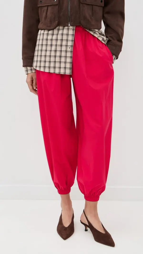 LE BOP Andi Oversized Balloon Pants - Red