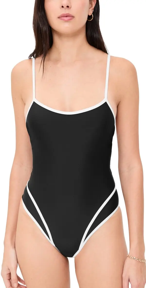 Solid & Striped The Sawyer One Piece - Noir
