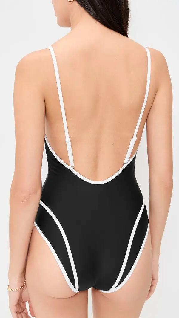 Solid & Striped The Sawyer One Piece - Noir