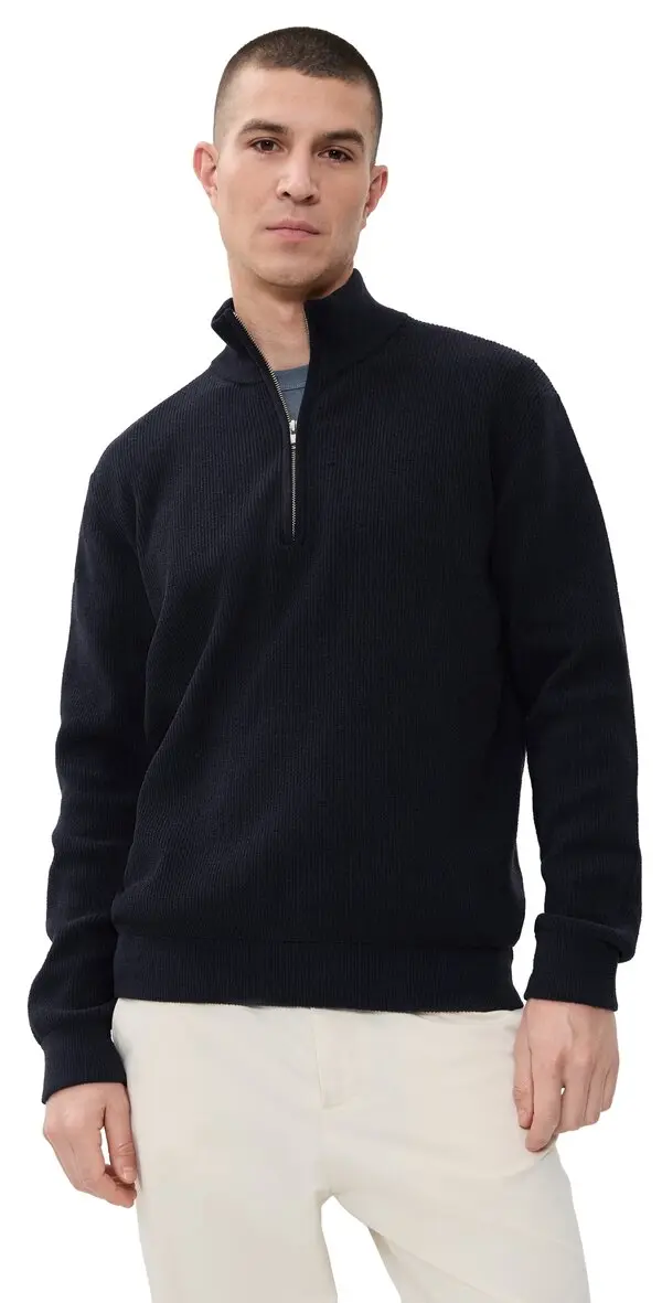 Nn07 Danny Half Zip Sweater - Navy Blue