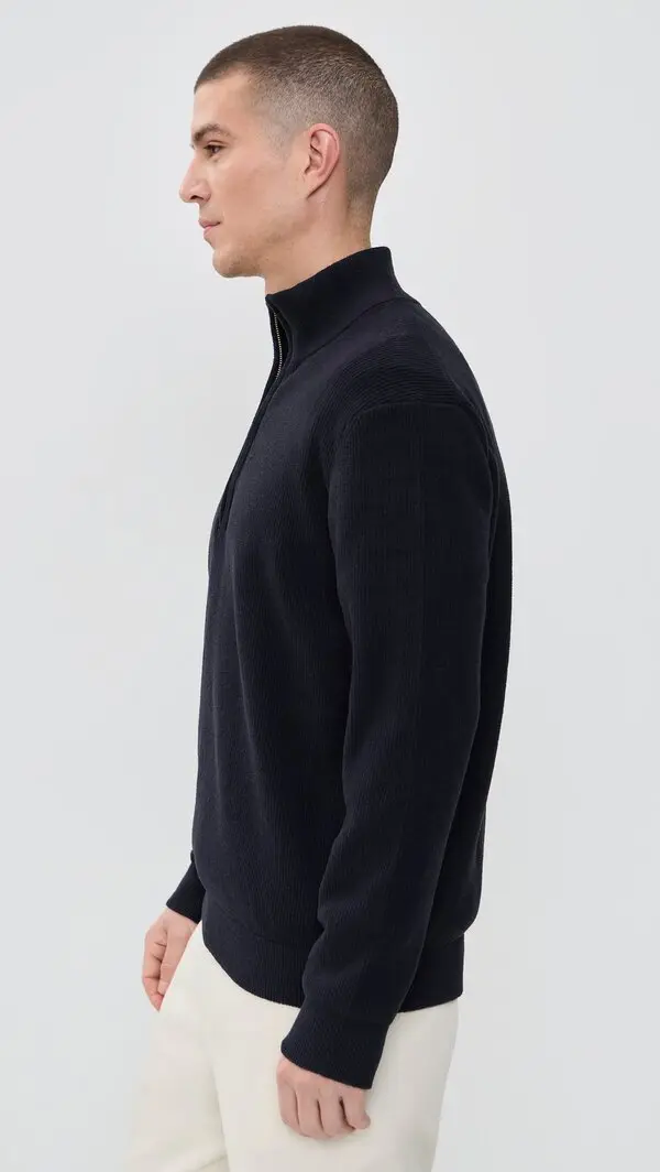 Nn07 Danny Half Zip Sweater - Navy Blue