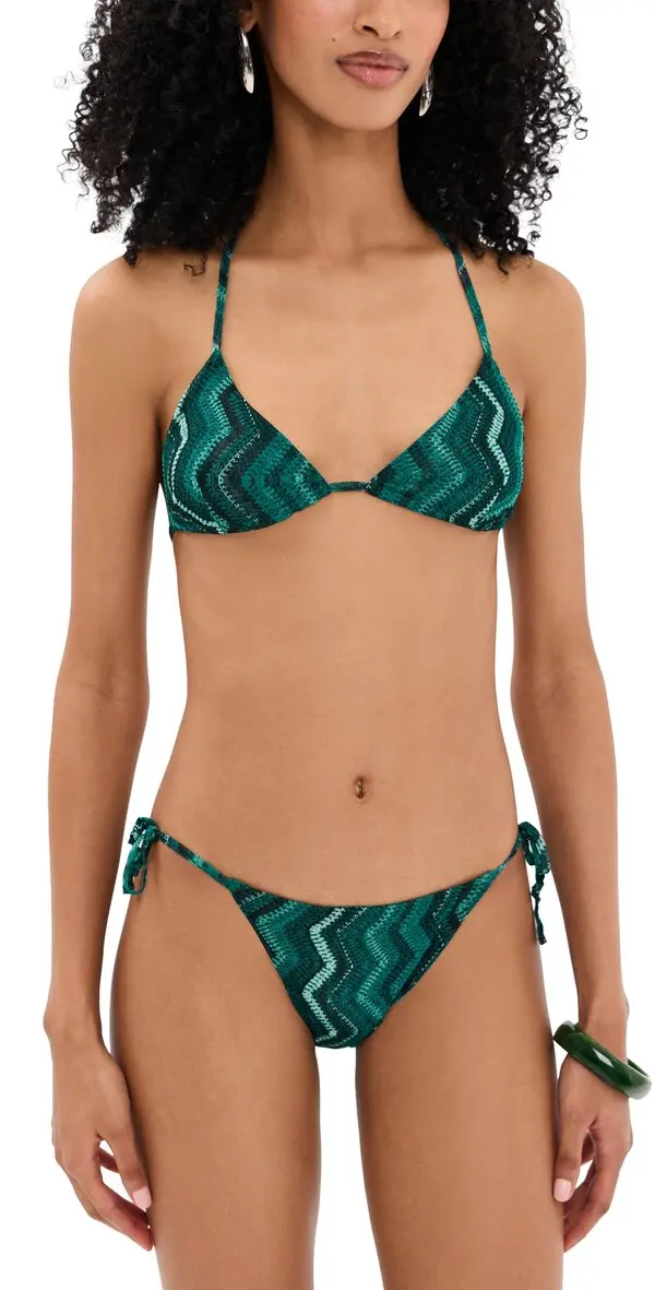 Eywasouls Malibu Layla Two Piece Bikini - Electric Wave Teal