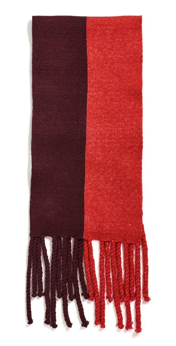 LE BOP Azura Scarf - Burgundy/red