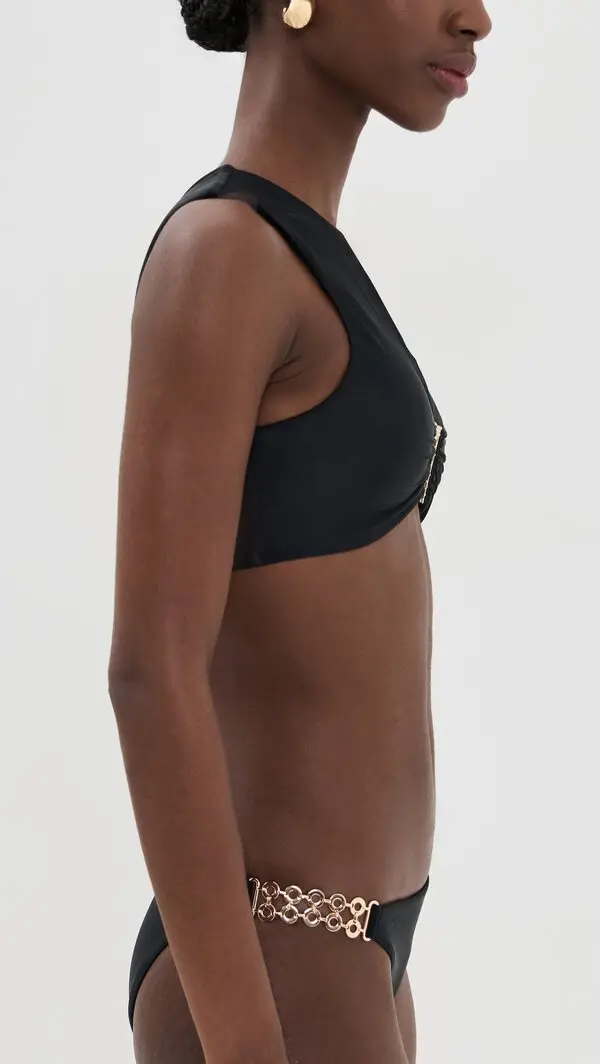 Ramy Brook Embellished Oliwia Bikini Top