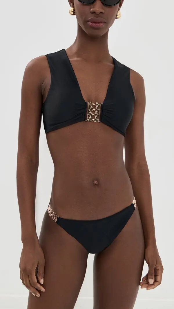 Ramy Brook Embellished Oliwia Bikini Top