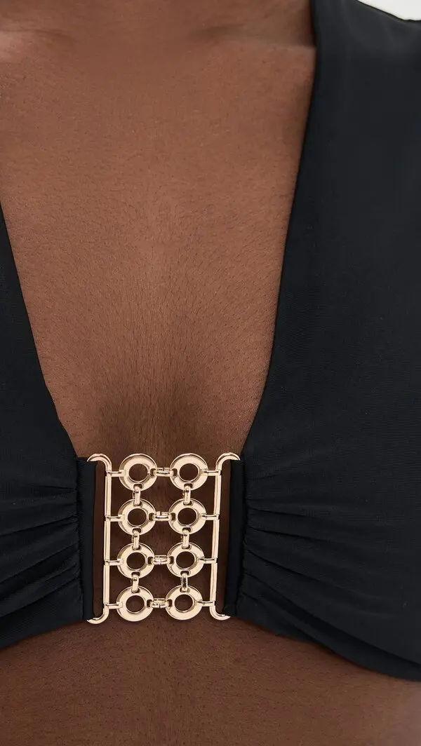 Ramy Brook Embellished Oliwia Bikini Top