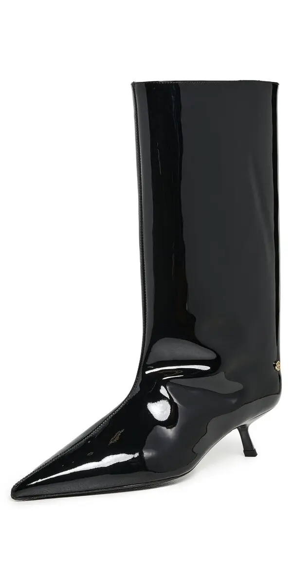 ANINE BING Hilda Wide Shaft Boots - Black