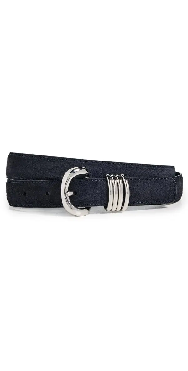 Madewell Metal Keeper Suede Belt - Juniper Berry Suede
