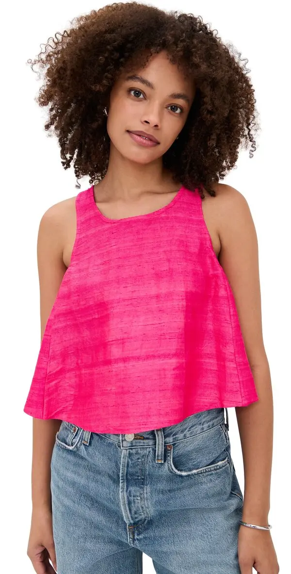 CONIGLIO PALM BEACH Silk Sleeveless Tank