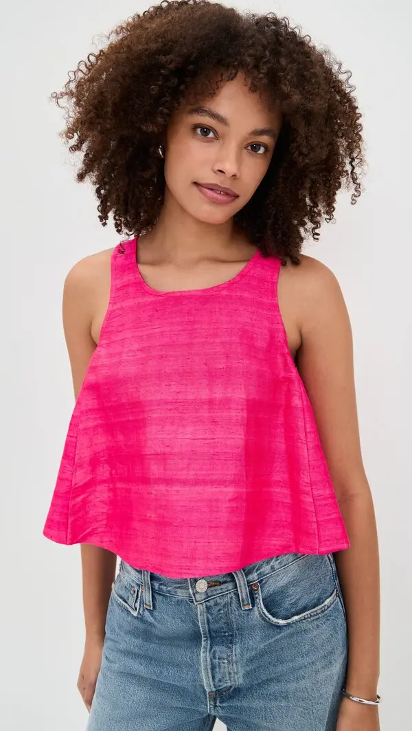 CONIGLIO PALM BEACH Silk Sleeveless Tank