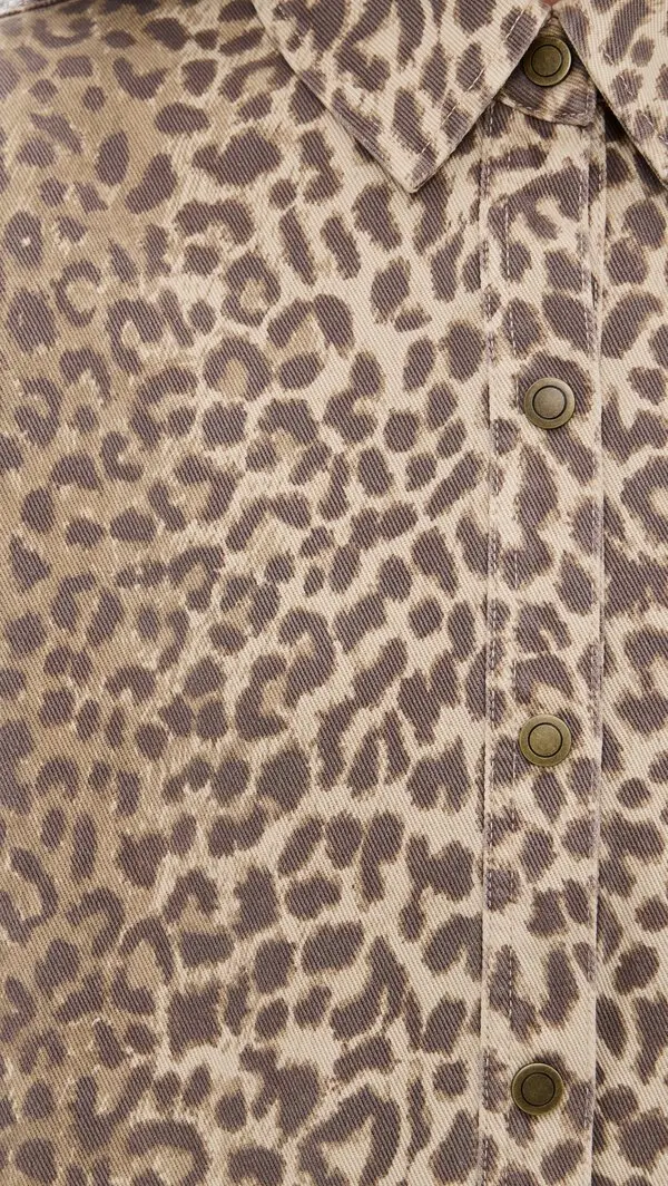 Xirena Gia Leopard Print Shirt