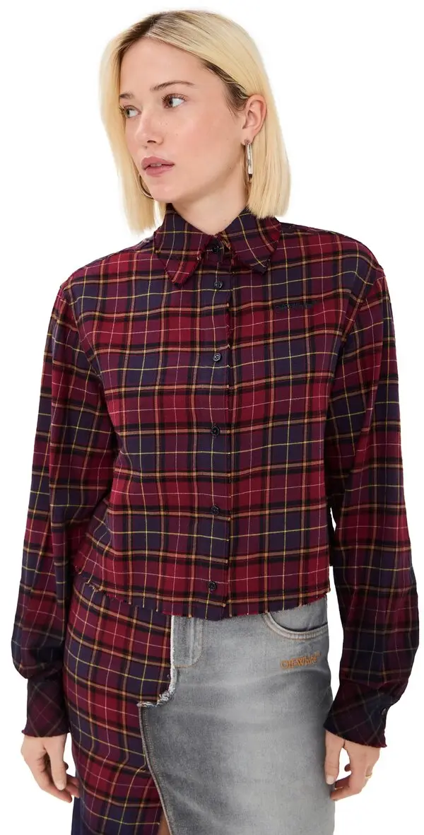 Off-White Check Flannel Arrow Shirt