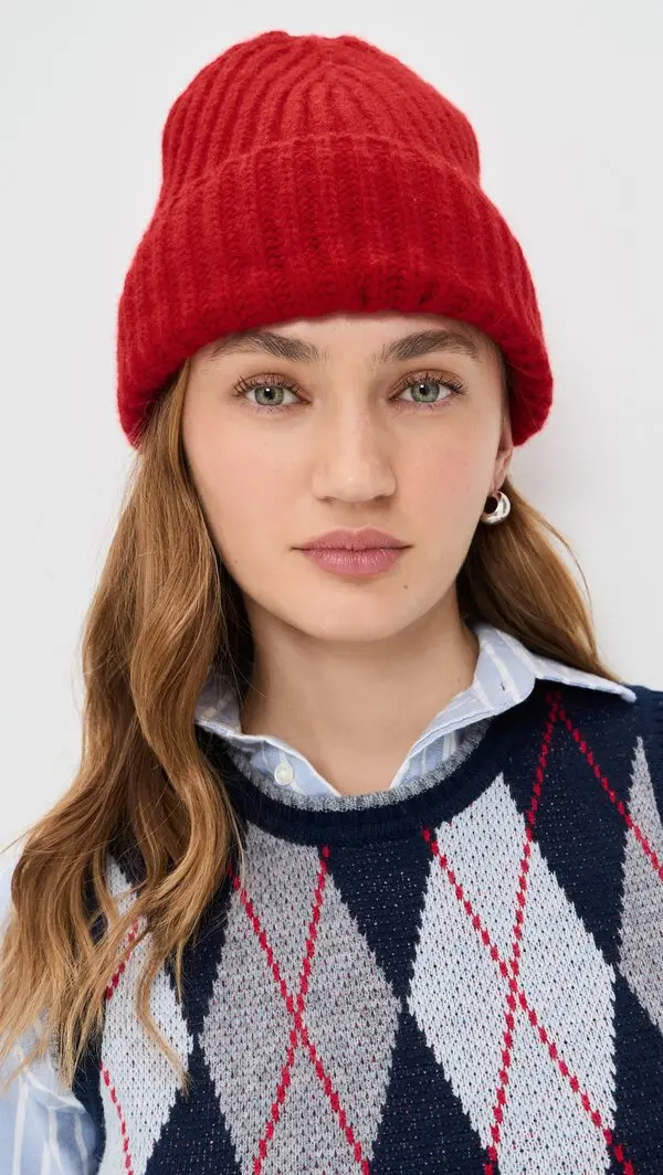 IVY ELLIS Cousteau Beanie - Red