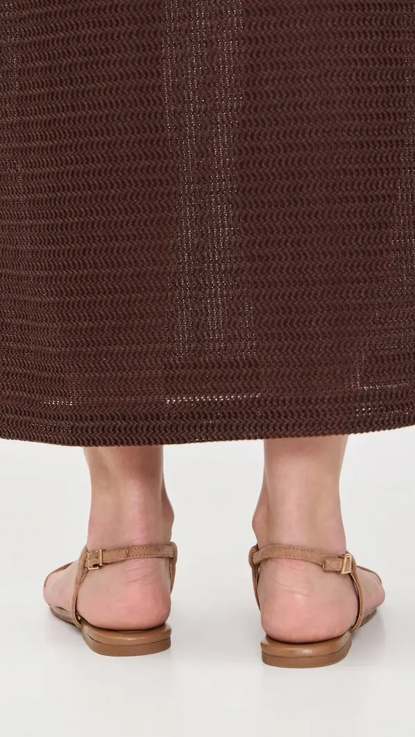 Simkhai Amaya Thong Flat Sandals - Camel