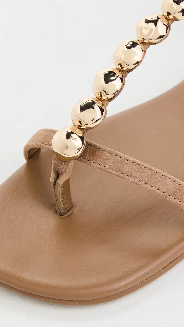 Simkhai Amaya Thong Flat Sandals - Camel