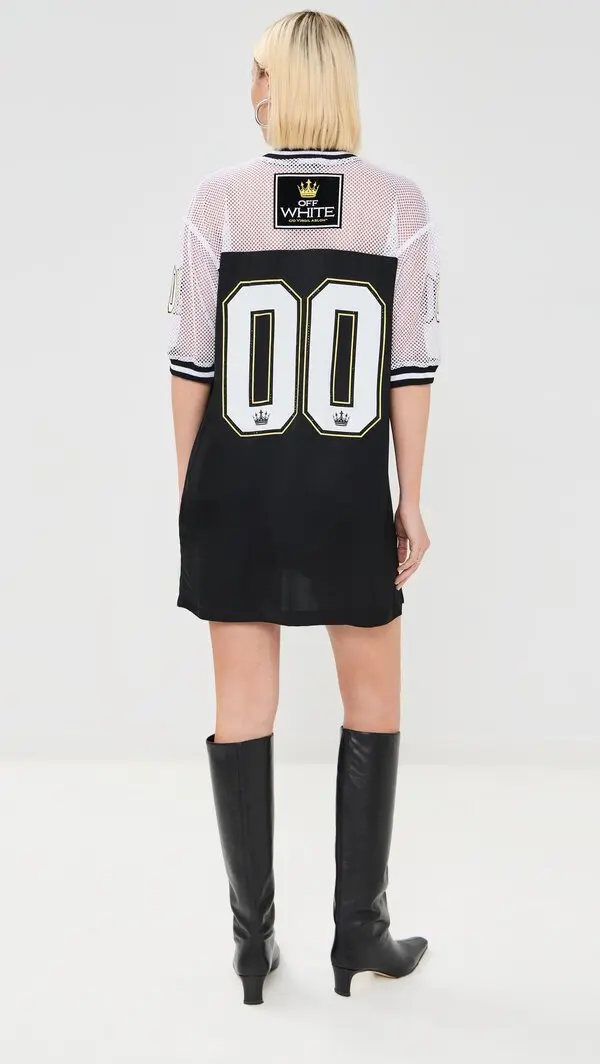 Off-White Vi Sat 00 Bling Football Mini Dress