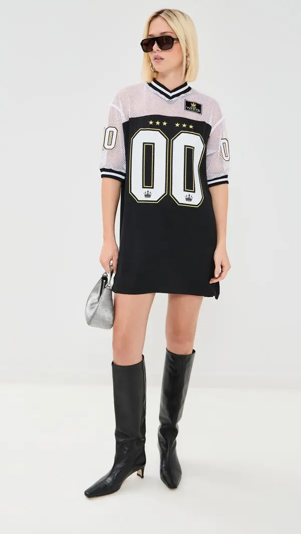 Off-White Vi Sat 00 Bling Football Mini Dress