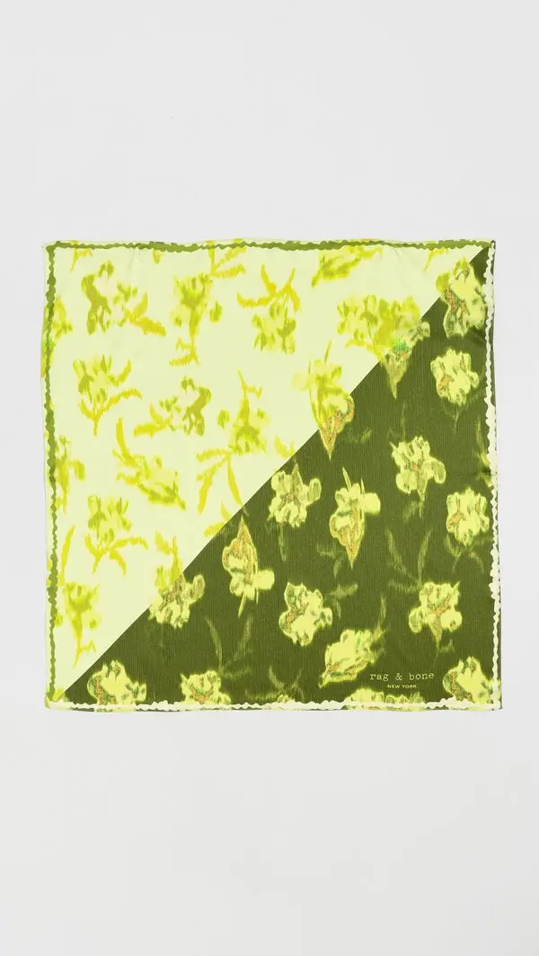 Rag & Bone Kit Silk Bandana - Lime