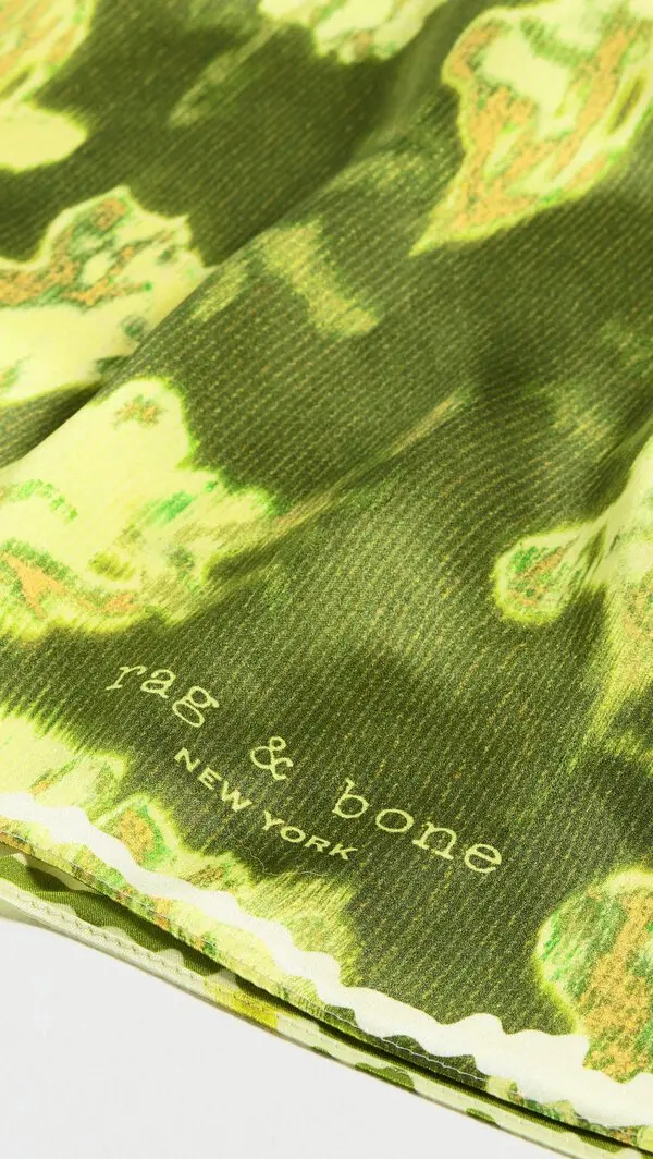 Rag & Bone Kit Silk Bandana - Lime