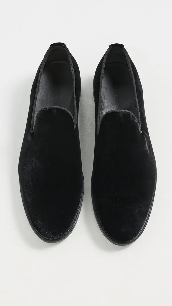 Allen Edmonds Robinson Velvet Loafers - Black Velvet