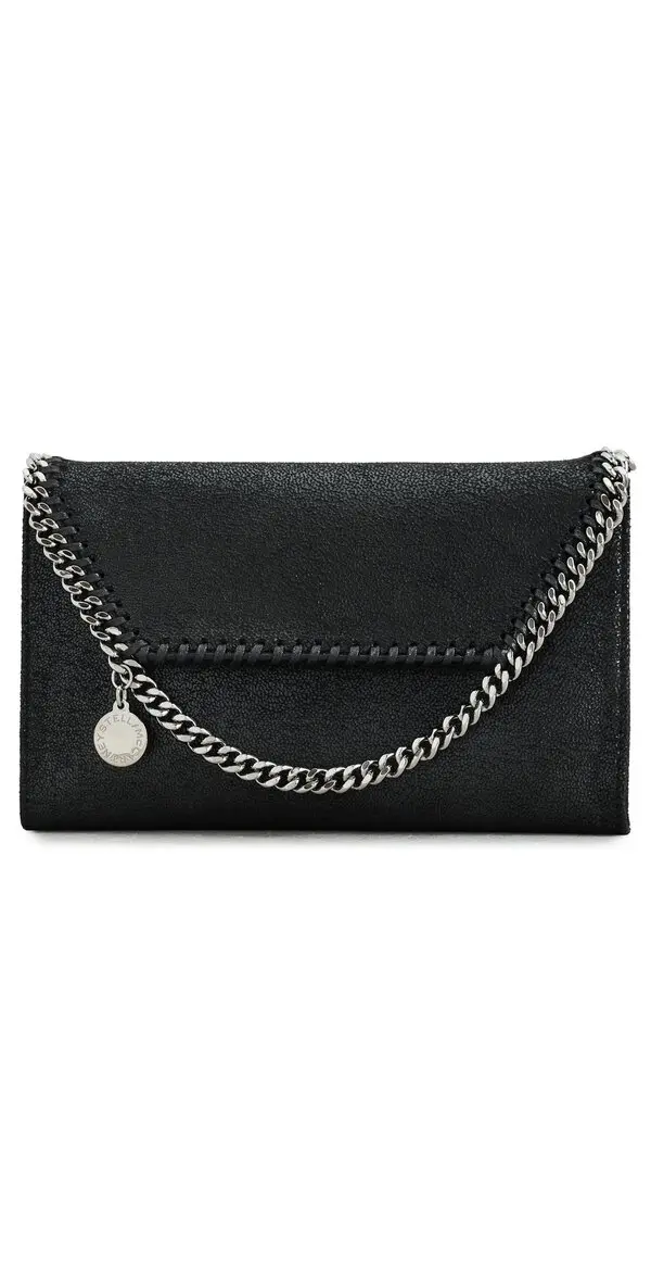Stella McCartney Falabella Wallet With Chain - Black