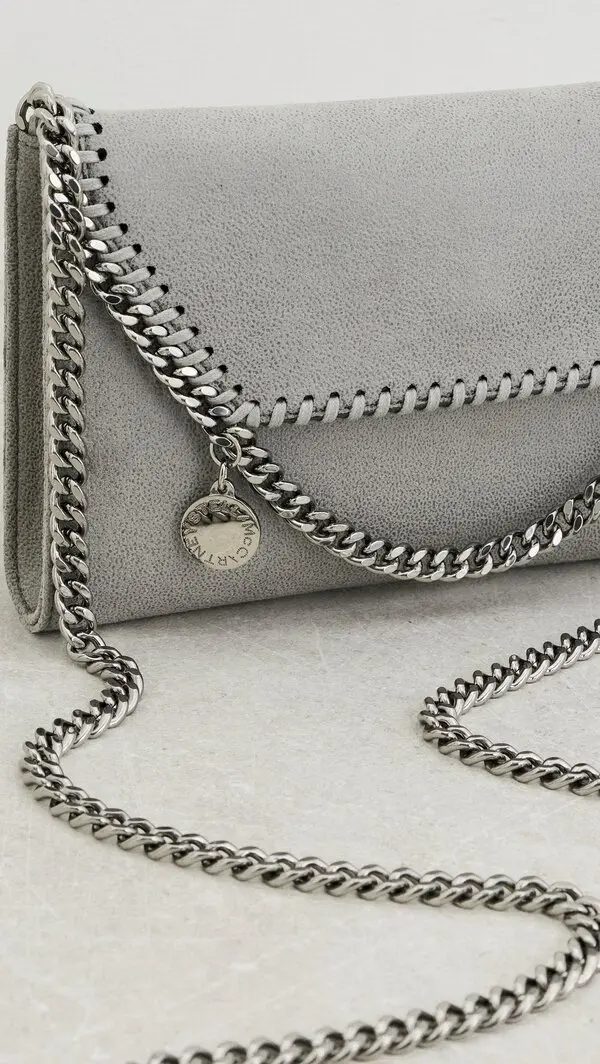 Stella McCartney Falabella Wallet Crossbody Bag - Light Grey