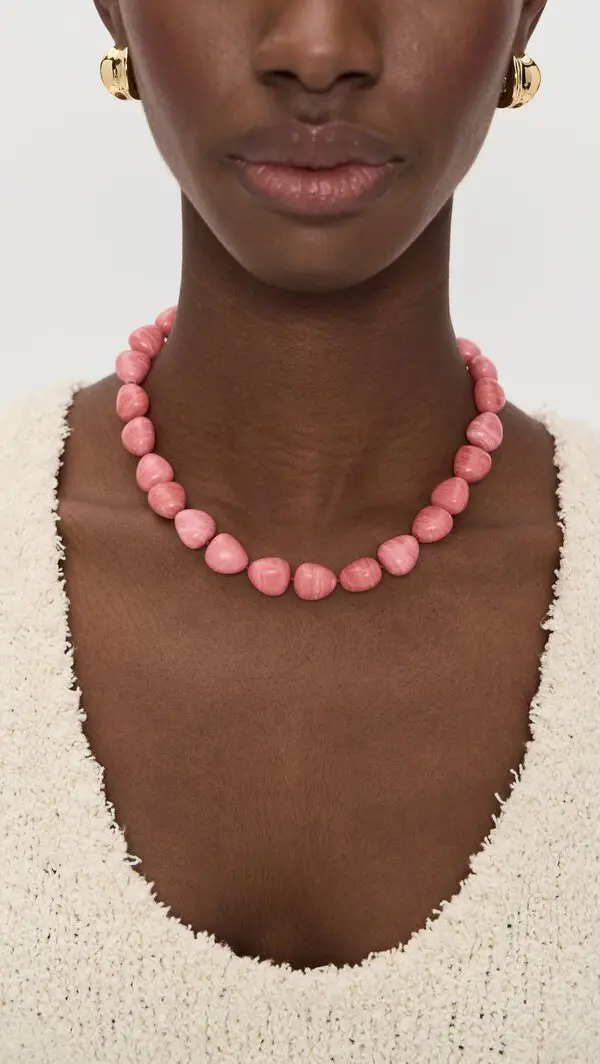 Lele Sadoughi Baroque Collar Necklace - Coral