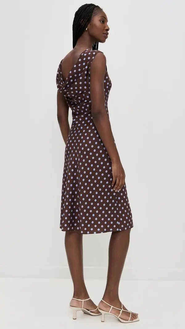 Posse Leo Polka Dot Midi Dress