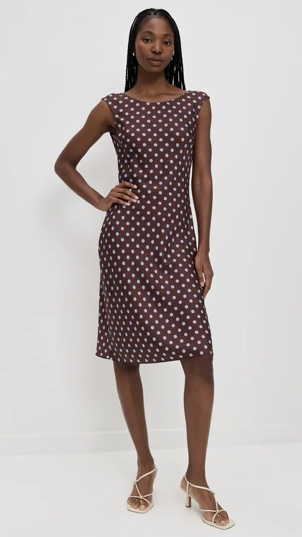 Posse Leo Polka Dot Midi Dress