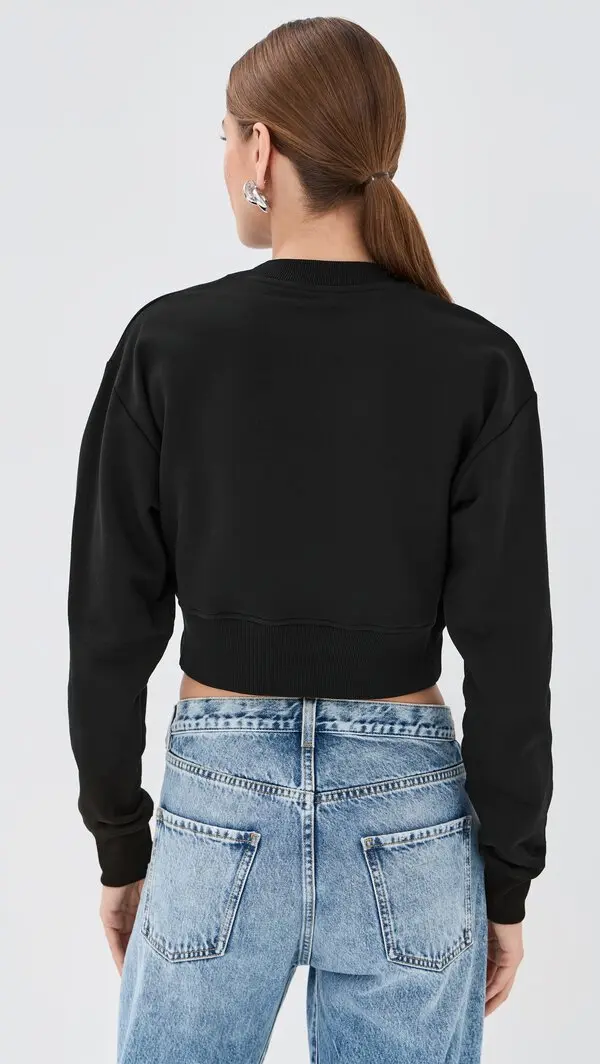Balmain Printed Crew Neck Sweatshirt