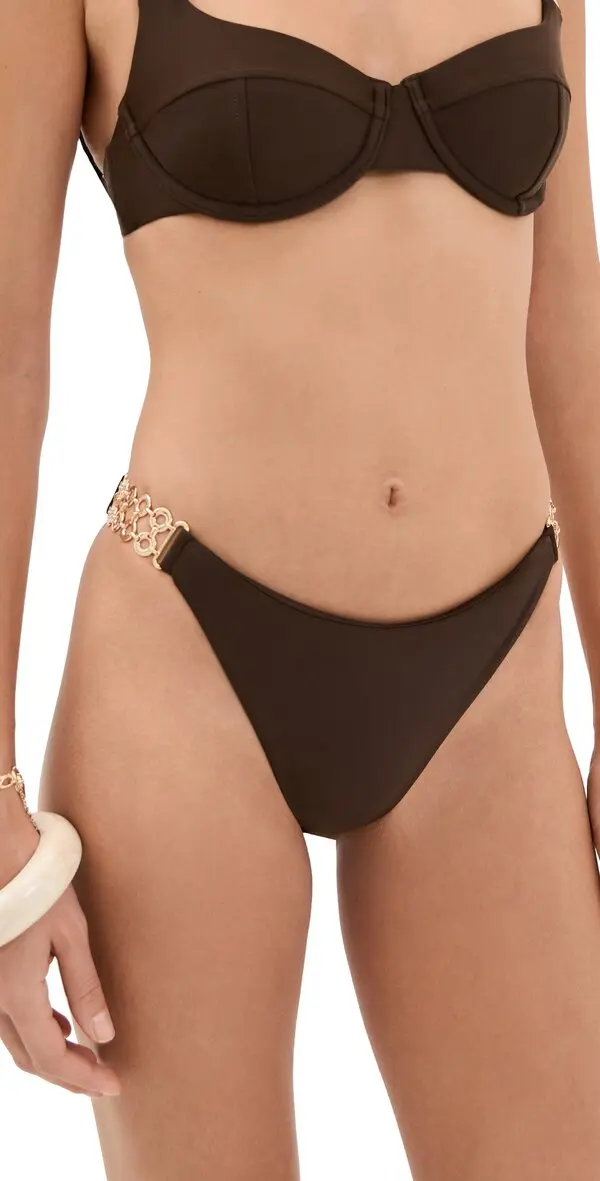 Ramy Brook Andrea Bikini Bottom - Beach Brown