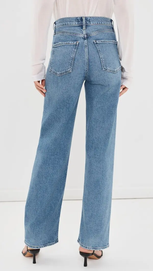 AGOLDE High Rise Wide Leg Ren Jeans
